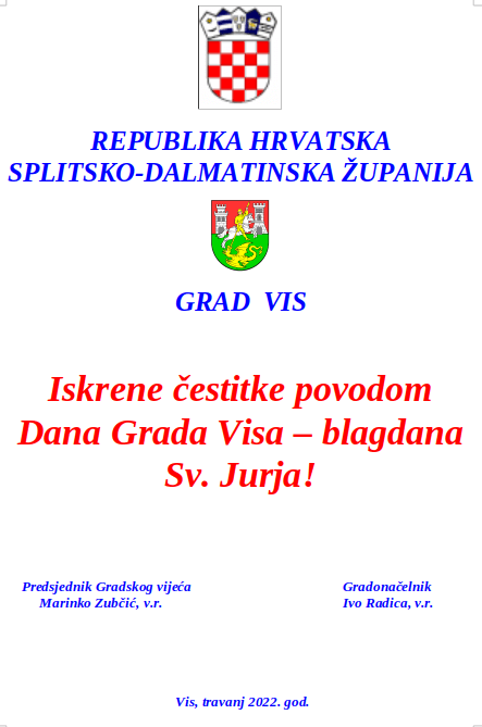Naslovnica - Grad Vis službene stranice